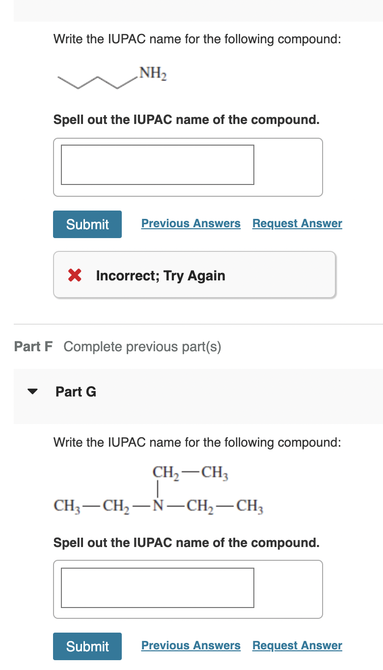 Solved Write the IUPAC name for the following compound: NH | Chegg.com
