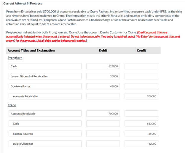 Solved Current Attempt in Progress Pronghorn Enterprises | Chegg.com