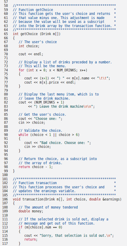 Solved In C Write A Program That Simulates A Soft Drink 