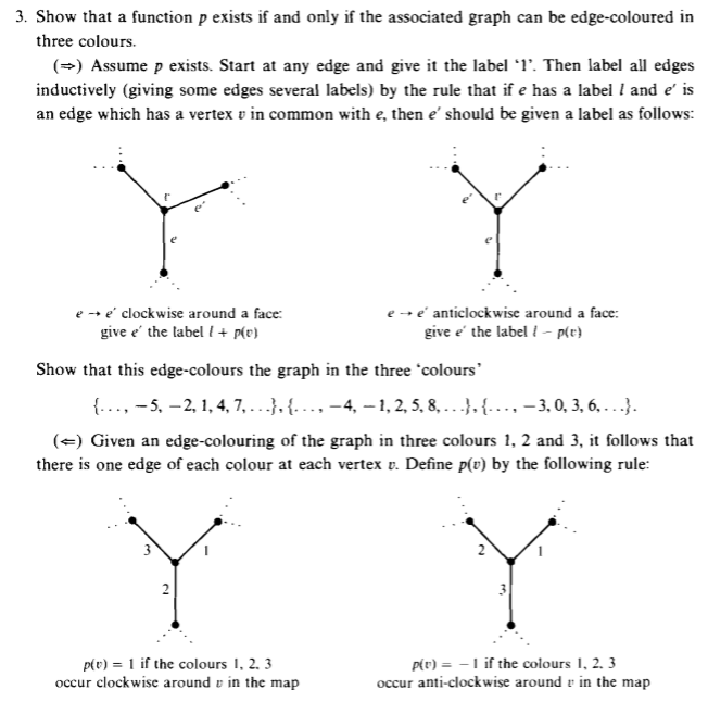 Show that a cubic map can be coloured in four colours | Chegg.com