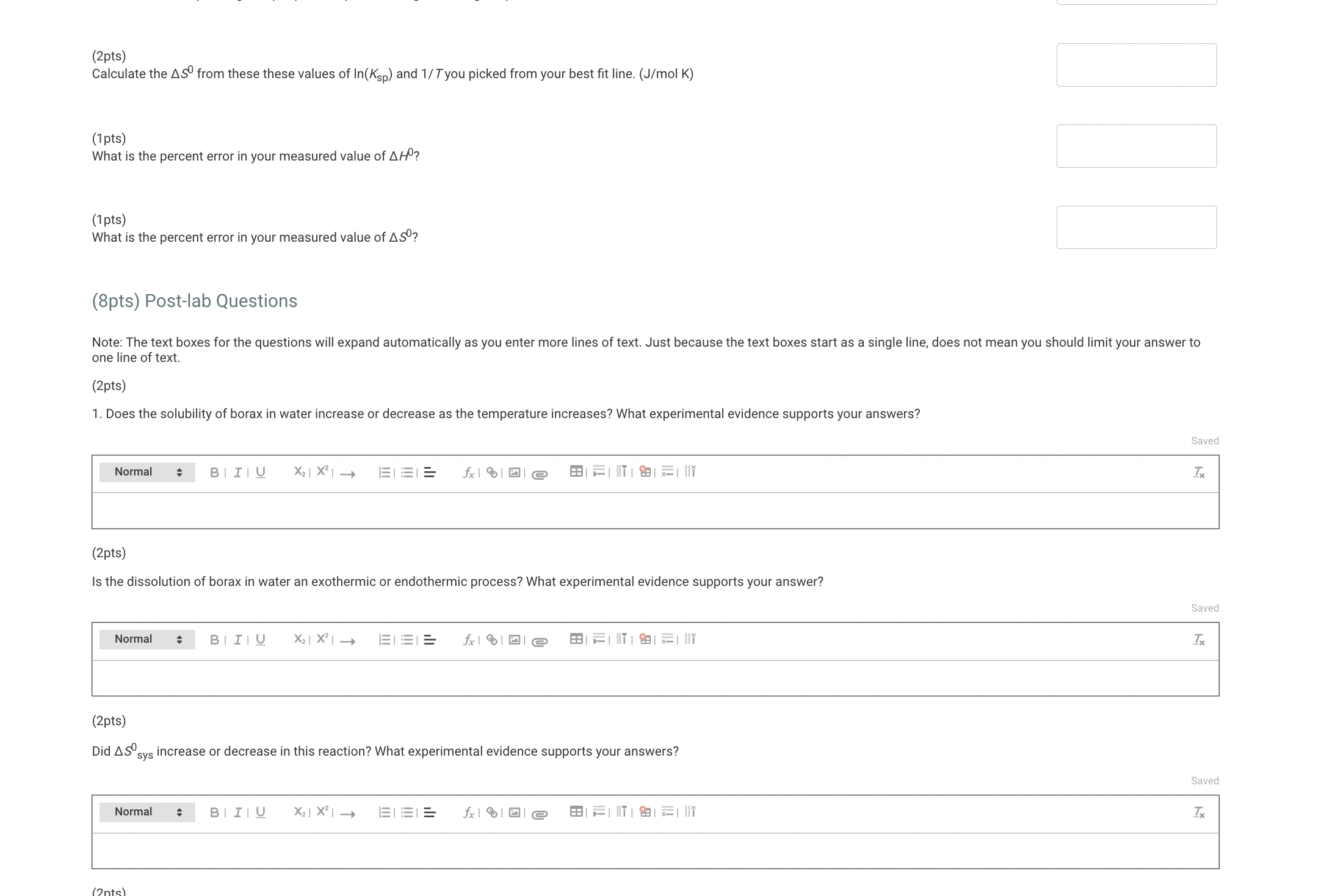 Solved (4pts) Upload a plot of data ( lnKsp vs 1/T( K−1) | Chegg.com