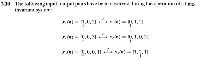Solved .10 The following input-output pairs have been | Chegg.com