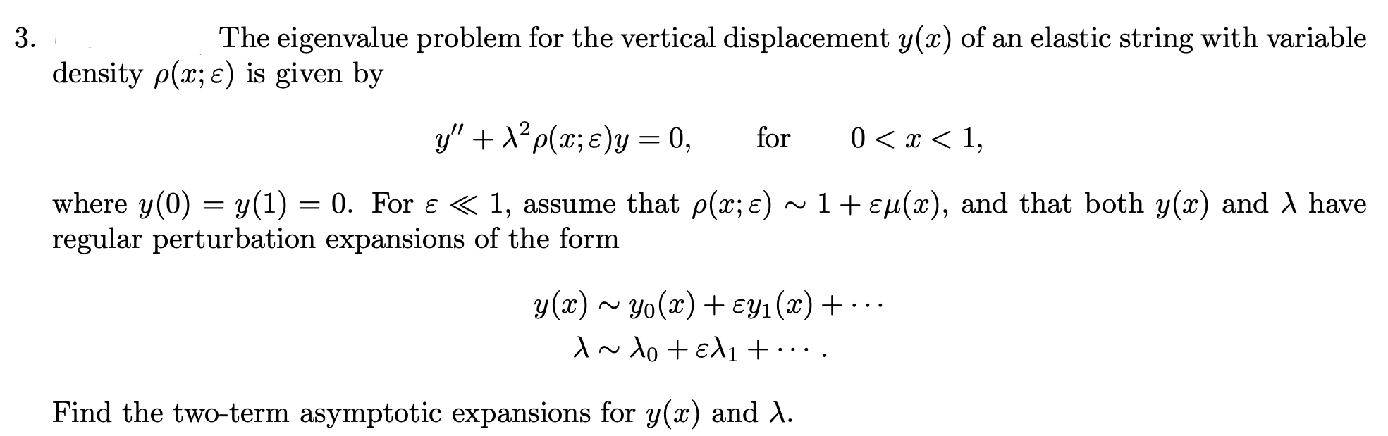 Solved The eigenvalue problem for the vertical displacement | Chegg.com