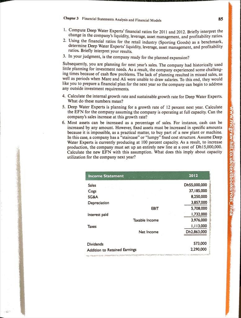Part I Overview Chapter 3 Financial Statements | Chegg.com