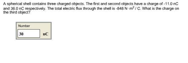 Solved A spherical shell contains three charged objects. The | Chegg.com