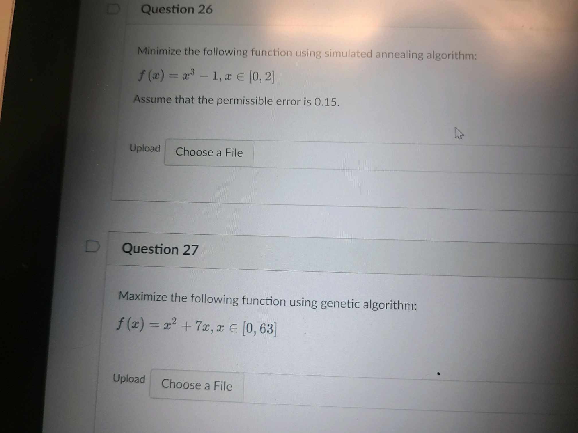 Solved Minimize the following function using simulated | Chegg.com