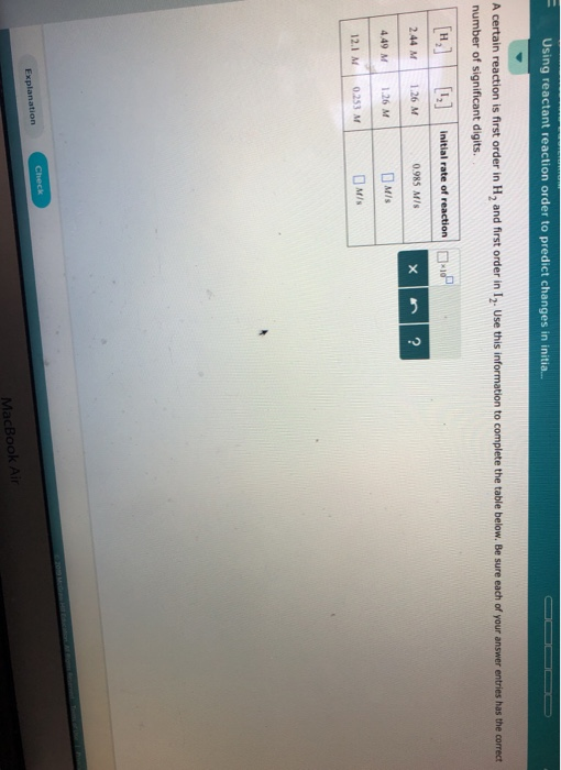 Solved Using reactant reaction order to predict changes in | Chegg.com