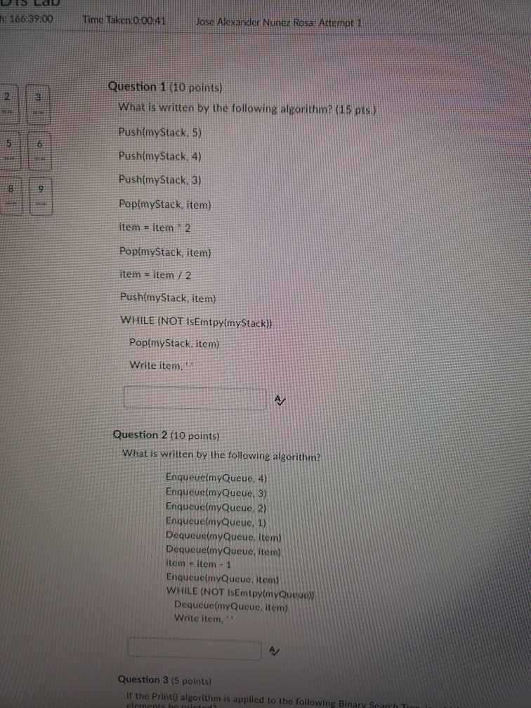 Solved What is written by the following algorithm? | Chegg.com