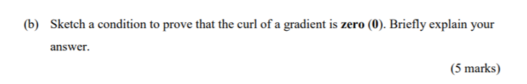 Solved (b) Sketch a condition to prove that the curl of a | Chegg.com