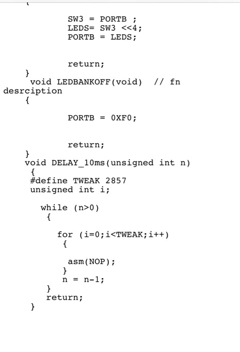 Solved ENGR347 Lab Project Intro to embedded C code and | Chegg.com