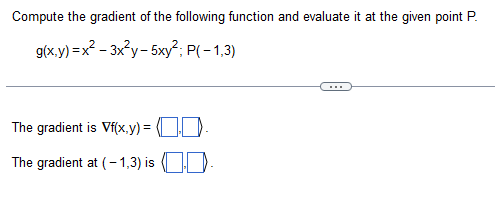 Solved Compute the gradient of the following function and | Chegg.com