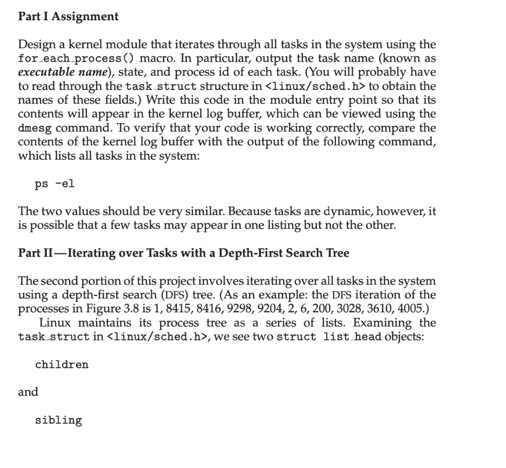 Programming Projects Project 1—UNIX Shell and History | Chegg.com
