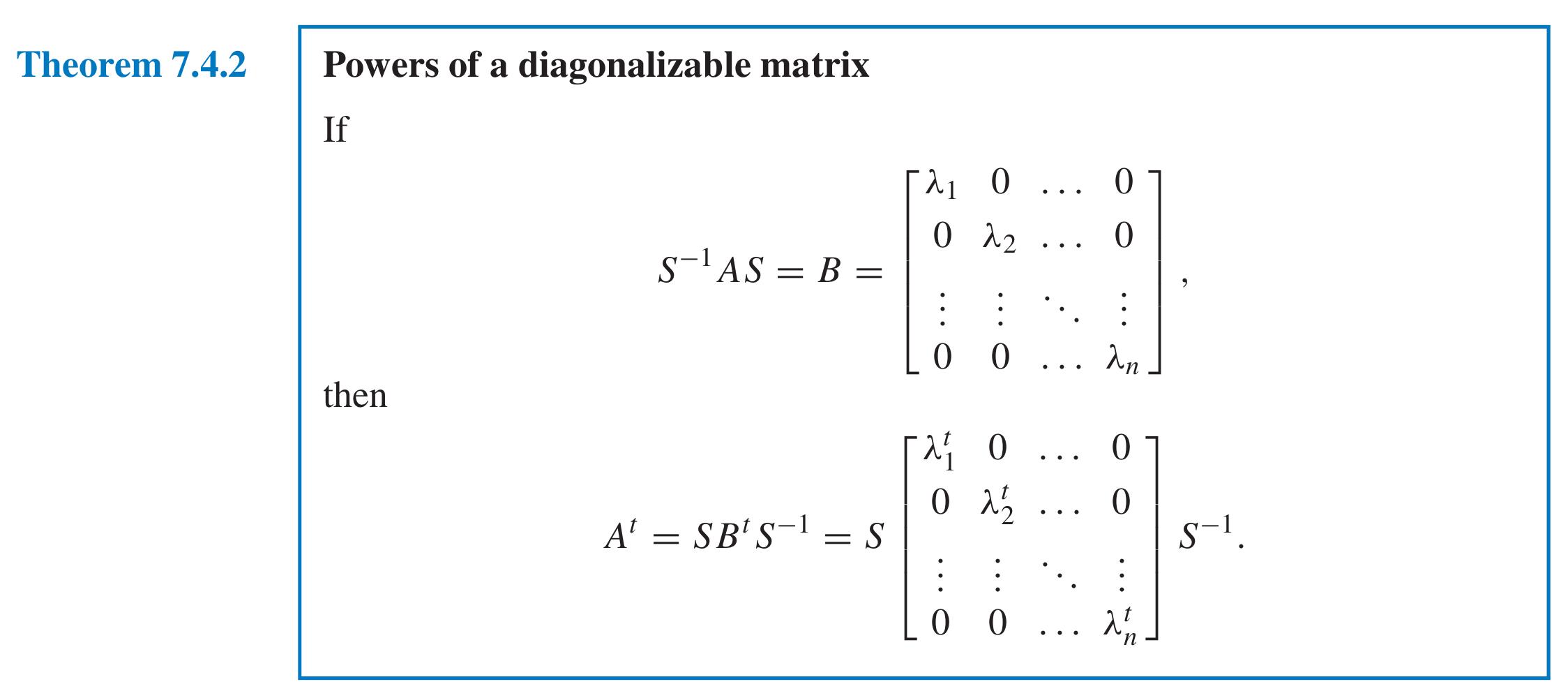 Solved (3) (3 points) Set A=⎣⎡310134001⎦⎤. Use Theorem 7.4.2 | Chegg.com