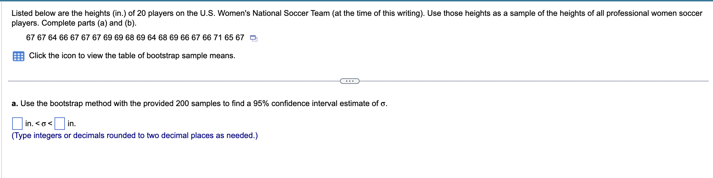 Solved players. Complete parts (a) and (b). | Chegg.com