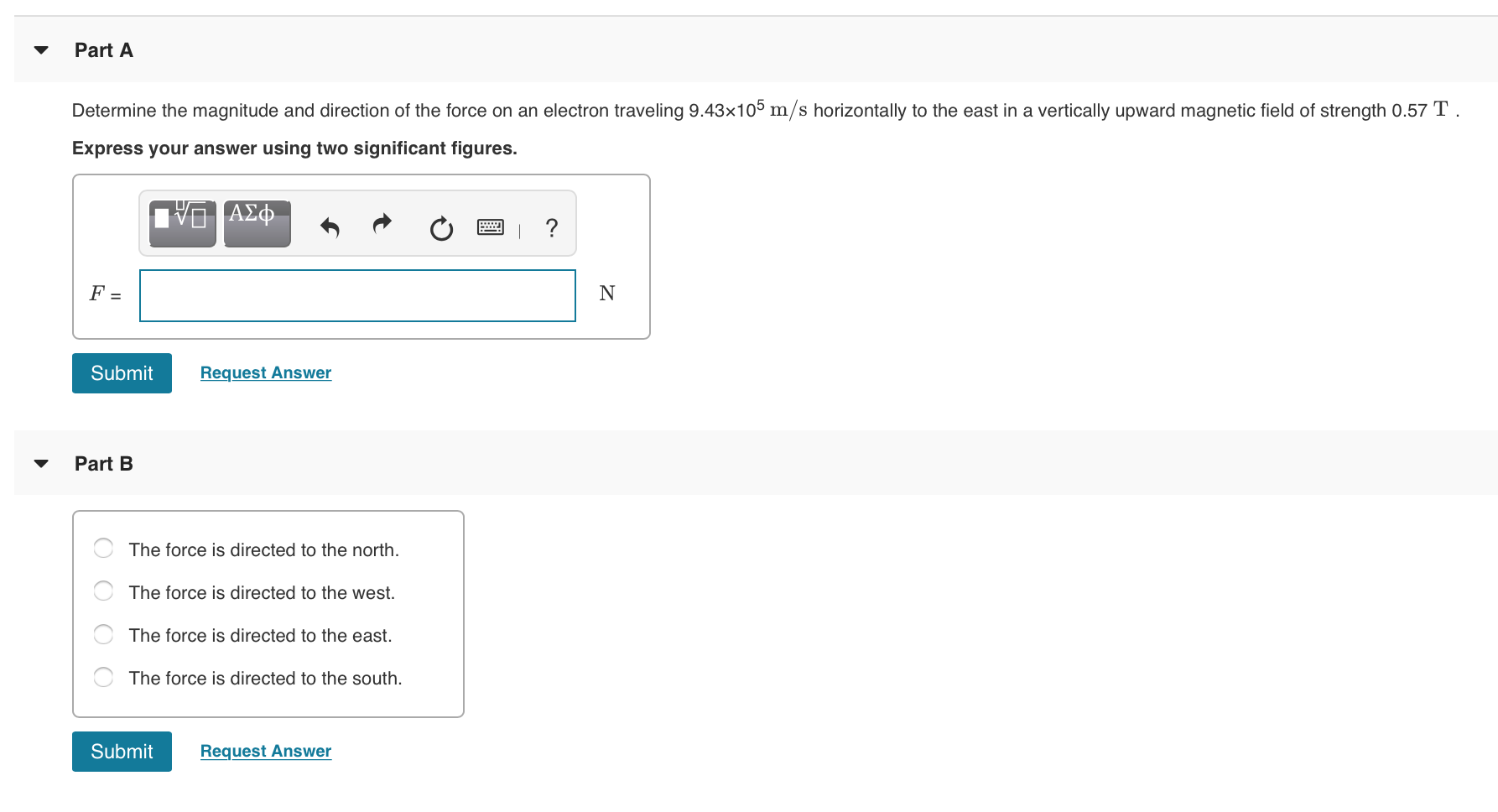 Solved Part A Determine The Magnitude And Direction Of The
