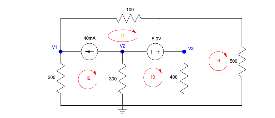 Solved 3) (Voltage Nodes): For the following circuit - a) | Chegg.com