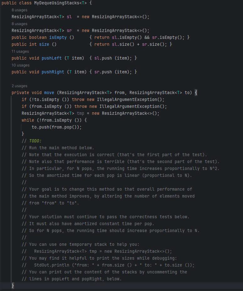 Solved Transform the move() algorithm from one which is | Chegg.com
