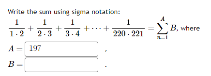 Solved Write the sum using sigma notation: | Chegg.com