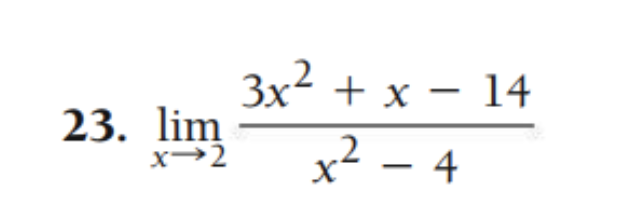 Solved 23. lim*Fx-14 2 4 x→2 | Chegg.com