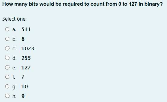 Solved How many bits would be required to count from 0 ﻿to | Chegg.com