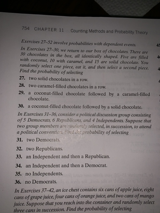 Solved 754 CHAPTER 11 Counting Methods and Probability | Chegg.com