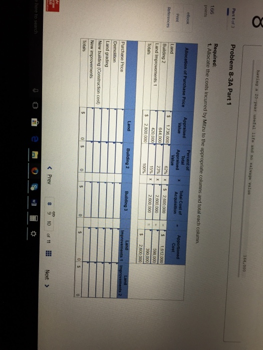 Solved Required information Problem 8-3A Asset cost | Chegg.com