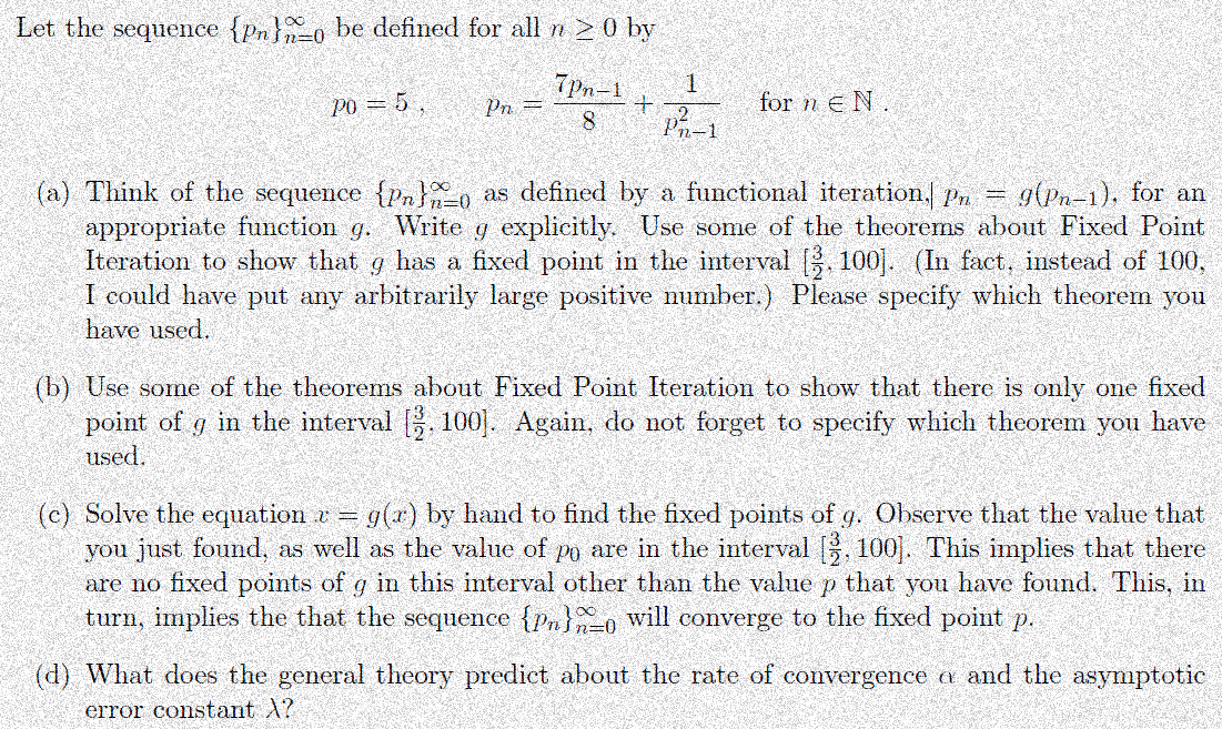 Let the sequence {Pn}, be defined for all n > 0 by 1 | Chegg.com