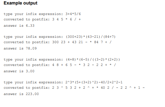 Solved Create converter class and postfixcalculator class | Chegg.com