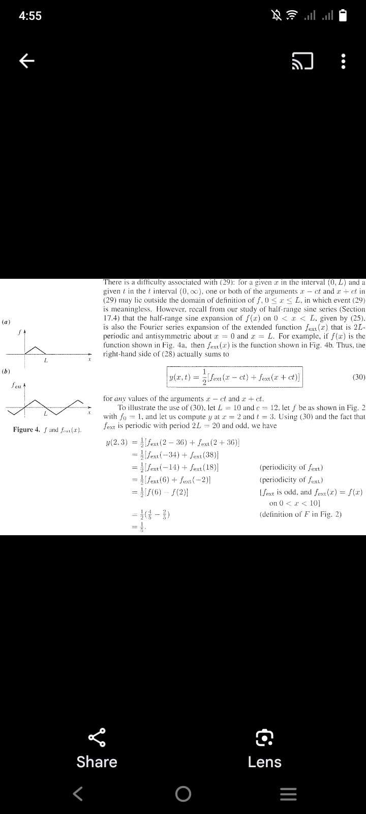 Solved 1. Let L=10,c=12, and f0=1 in (20). Use (20) to | Chegg.com