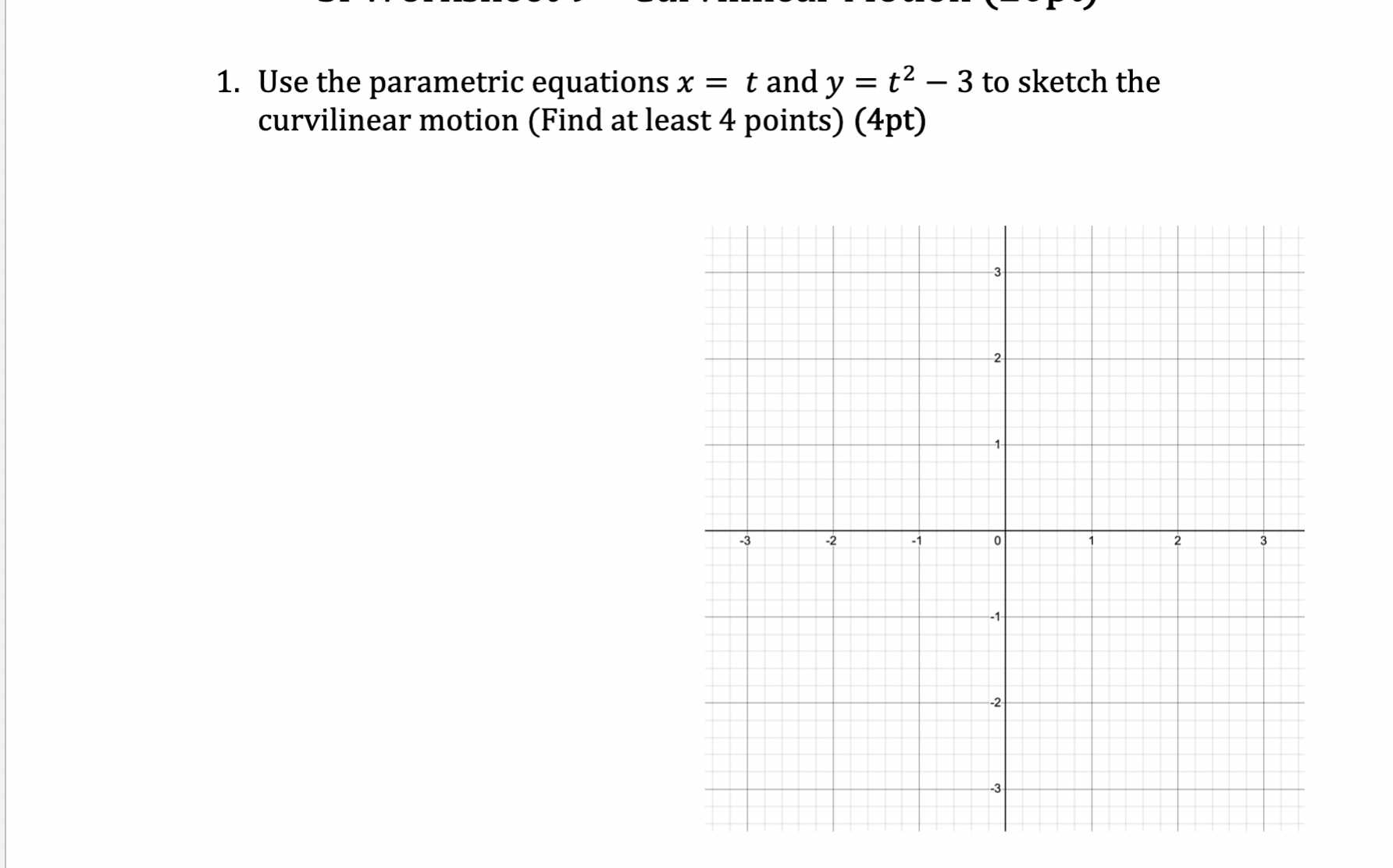 Solved Use the parametric equations 𝑥 = 𝑡 and 𝑦 = 𝑡 ^2− | Chegg.com