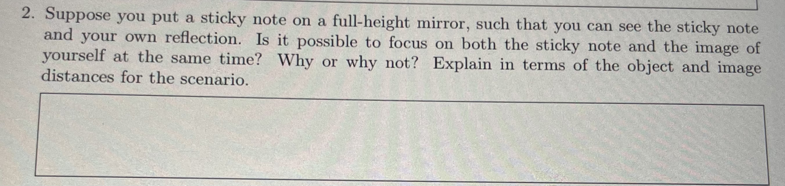 Solved 2. Suppose you put a sticky note on a full-height | Chegg.com