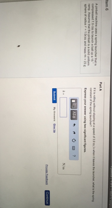 Solved A pinball machine uses a spring Launcher that is | Chegg.com