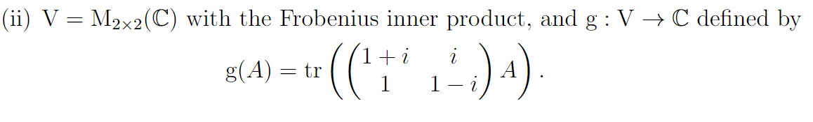 Solved (1) For each of the following inner product spaces V | Chegg.com