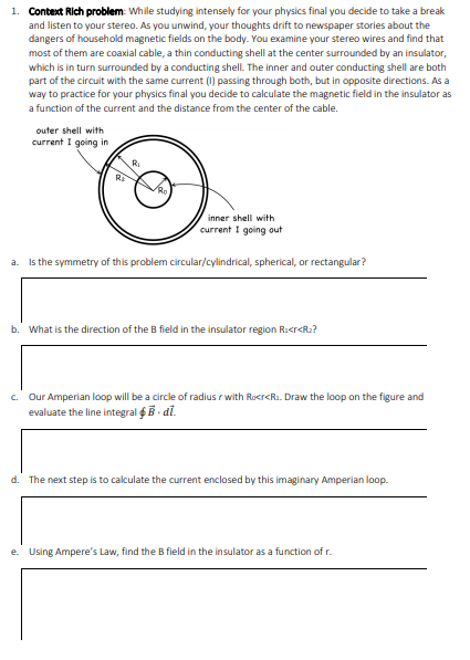 Solved 1. Context Rich problem: While studying intensely for | Chegg.com