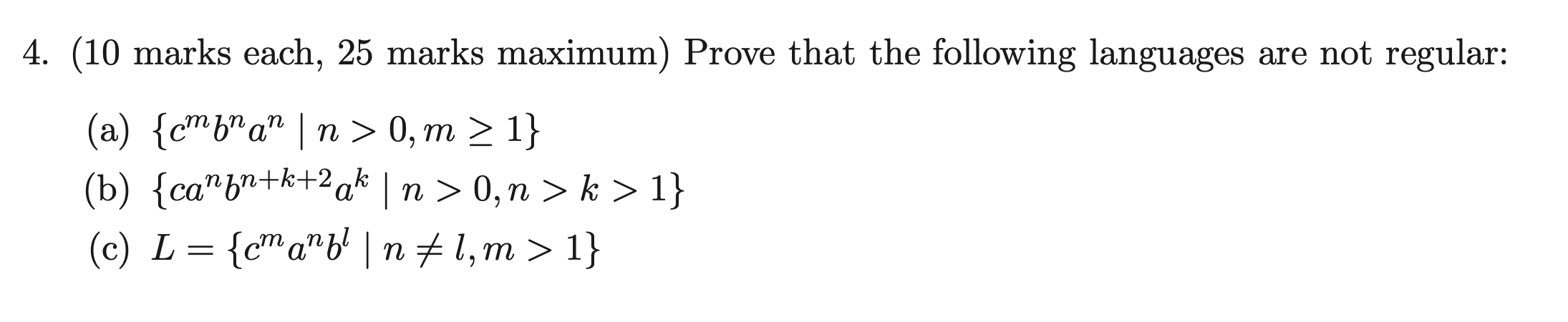 Solved 4. (10 marks each, 25 marks maximum) Prove that the | Chegg.com