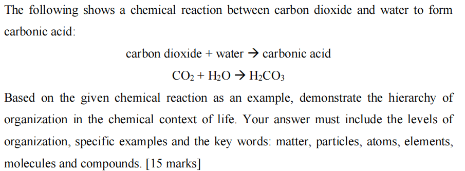 Solved The following shows a chemical reaction between | Chegg.com