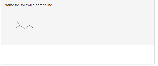 Solved Name the following compound. | Chegg.com