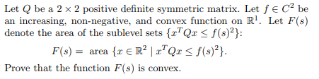 Solved Let Q be a 2 x 2 positive definite symmetric matrix. | Chegg.com