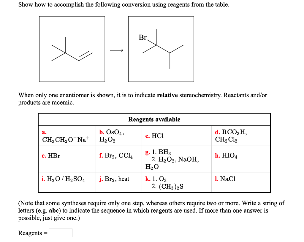 Solved Show how to accomplish the following conversion using | Chegg.com