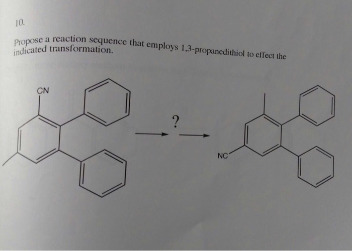Solved 10. se a rea e a reaction sequence that employs | Chegg.com