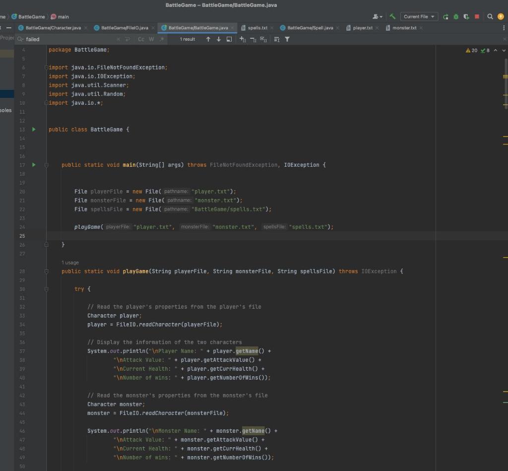 Solved try \{ // open the file, read it, and keep it in the | Chegg.com