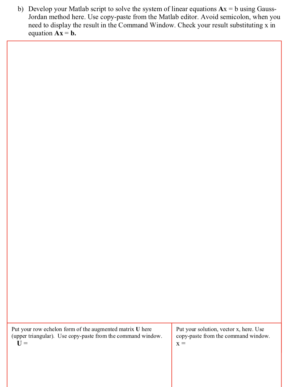 Solved Problem 1. (6 points) Develop the Matlab script | Chegg.com