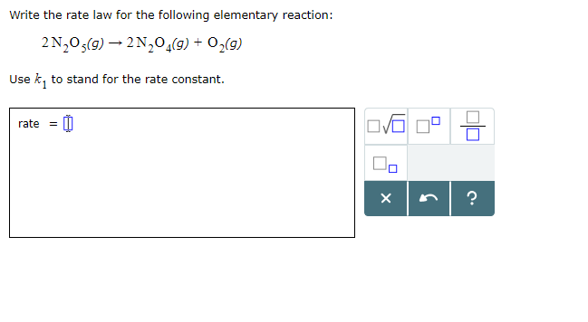 Solved Write the rate law for the following elementary | Chegg.com