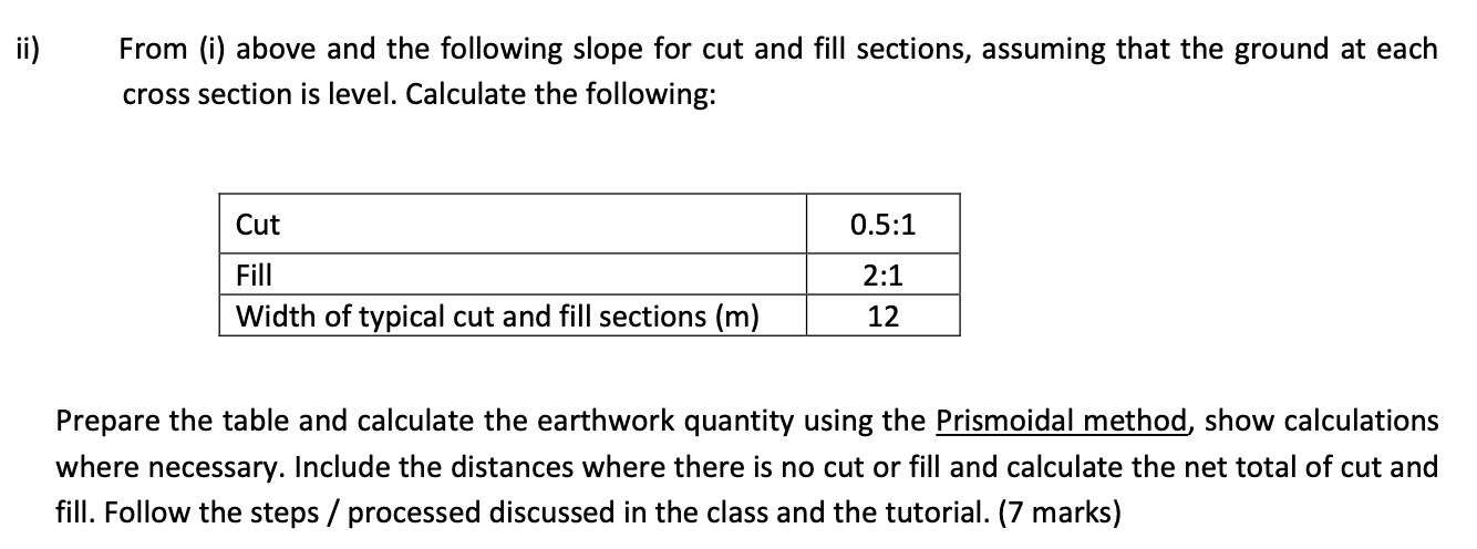 Solved How do you do cut and fill calculations for the | Chegg.com