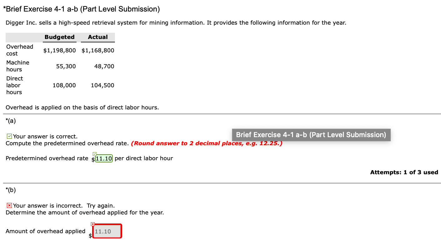 Solved *Brief Exercise 4-1 a-b (Part Level Submission) | Chegg.com