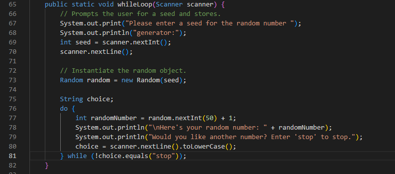 Solved i need help creating a WHILE loop for the following | Chegg.com