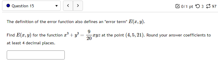 Solved The definition of the error function also defines an | Chegg.com