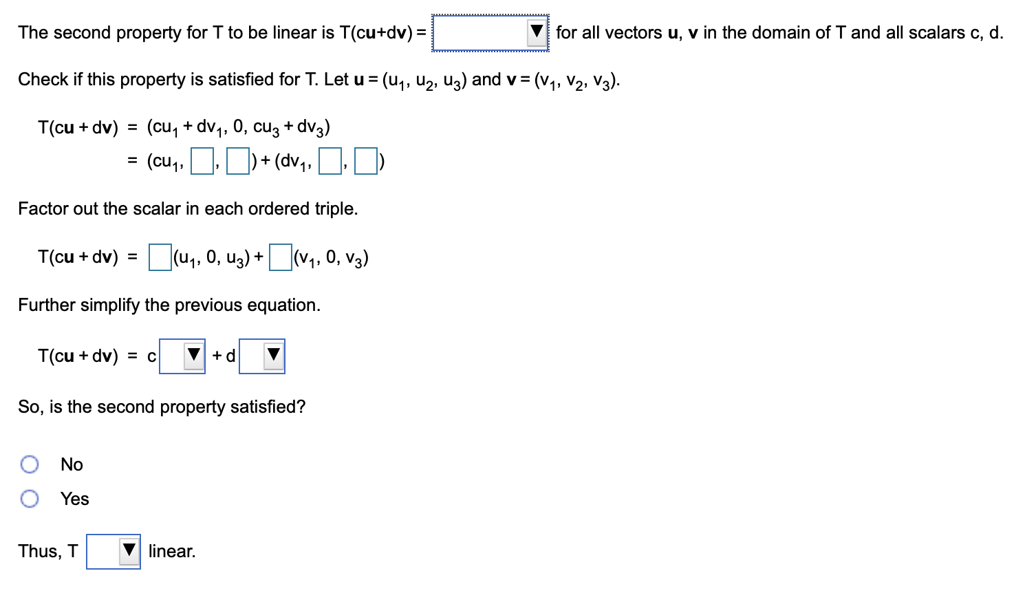 Solved Let T: R3-R3 be the transformation that projects each | Chegg.com