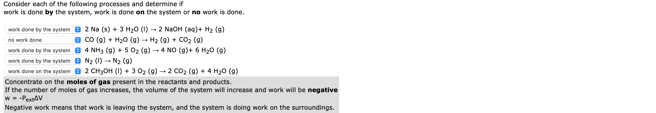 Solved Consider each of the following processes and | Chegg.com