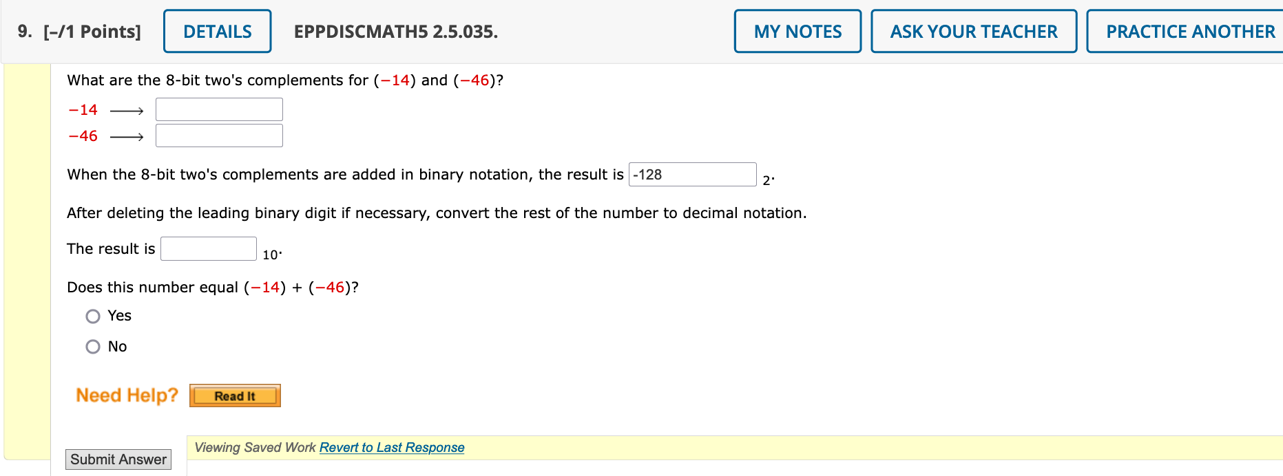 Solved 9. [-/1 Points] DETAILS EPPDISCMATH5 2.5.035. MY | Chegg.com